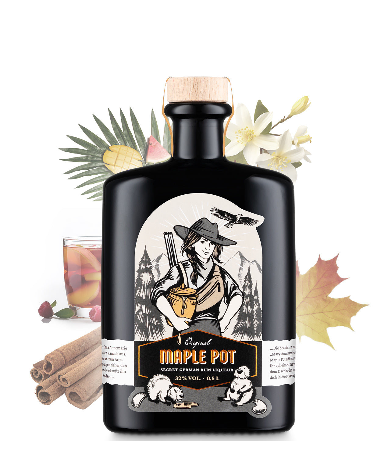 Maple Pot Secret German Rum Liqueur - 0,5L - 32% Vol. – Tastillery ...