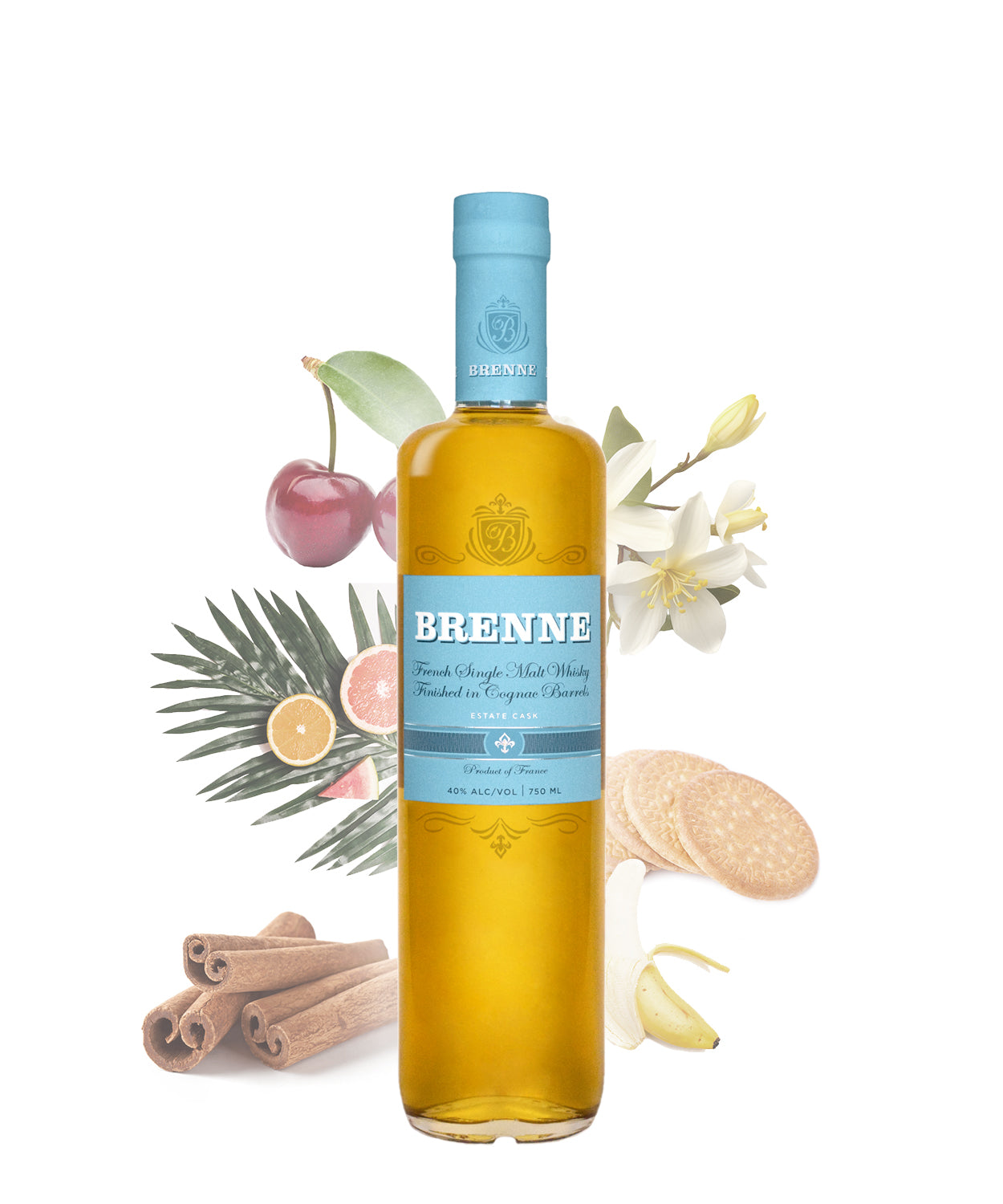 Brenne French Bio Single Malt Estate Cask Whisky - 0,7L - 40% Vol ...