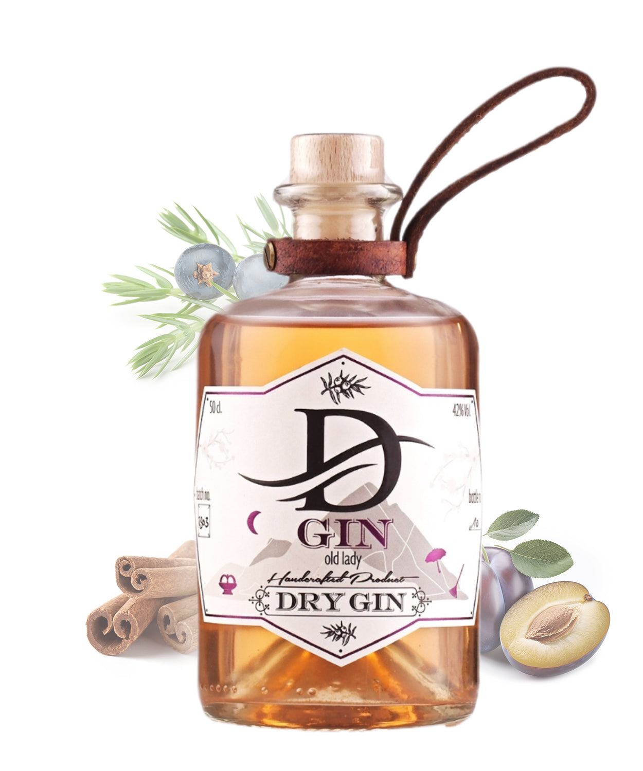 D' GIN Old Lady - Dry Gin - 0,5L - 42% Vol. – Tastillery Online GmbH