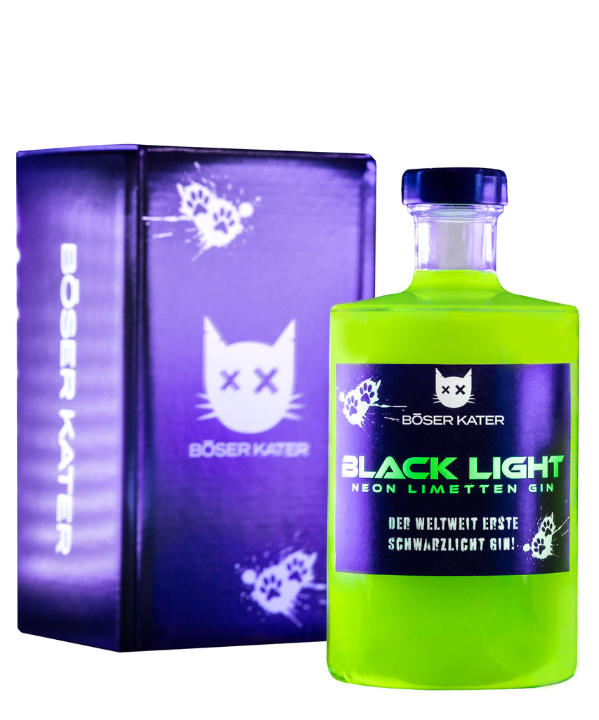 Böser Kater Blacklight Neon Gin mit Schwarzlicht-Effekt - 40% Vol - 0,5L